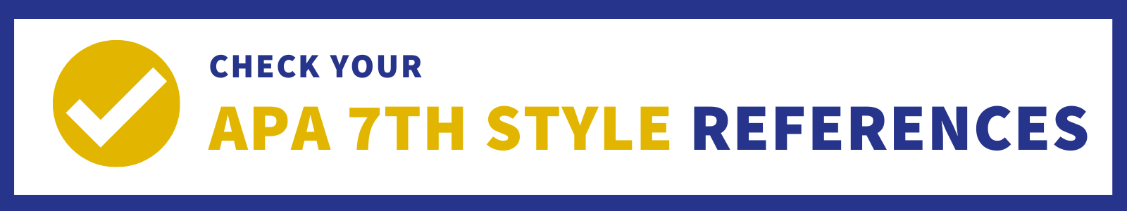 Referencing Checklist: APA 7th Style – H5P.com